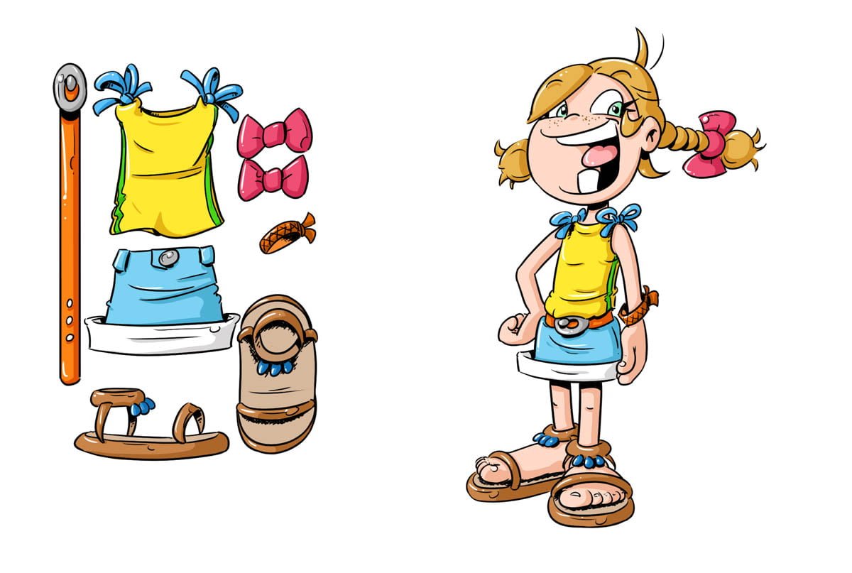 Le character design.